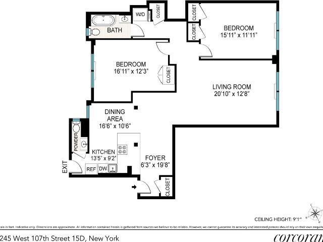 245 West 107th Street, Unit 15D | Compass