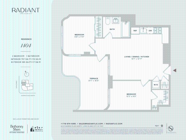24 01 Queens Plaza North, Unit 1404 | Compass
