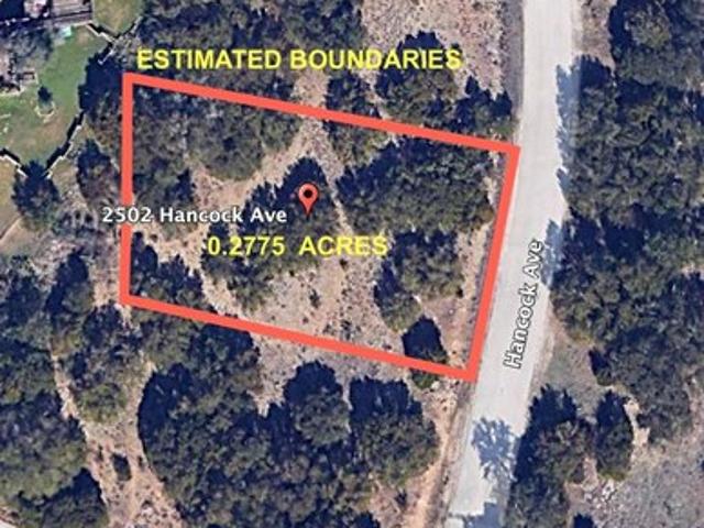2502 Hancock Ave, Lago Vista, TX 78645