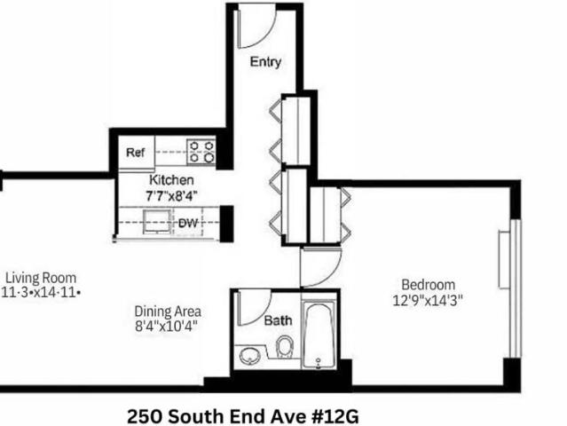 250 South End Avenue, Unit 12G