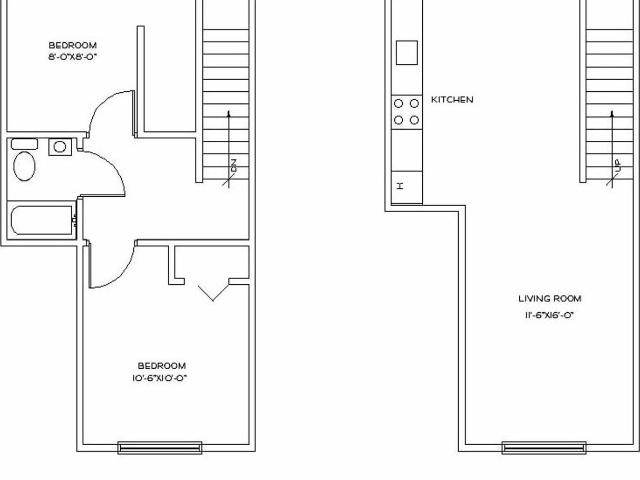 2617 E Johnson St 2 Bedroom Apartment for Rent at 2609 2617 2609 2617 E Johnson Street/227 239 North Street, Madison, WI 53704