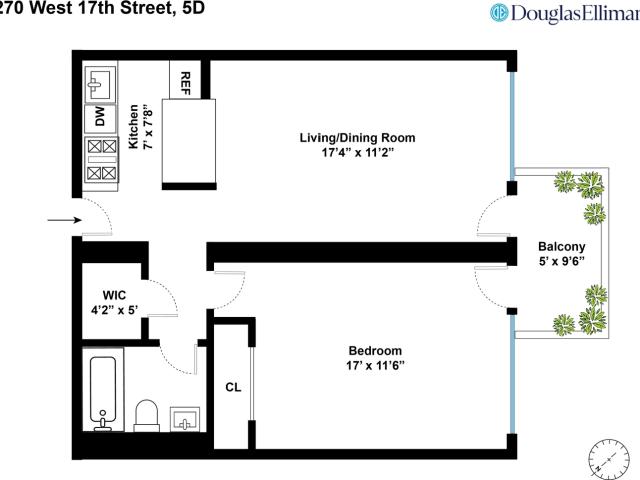 270 West 17th Street, Unit 5D | Compass