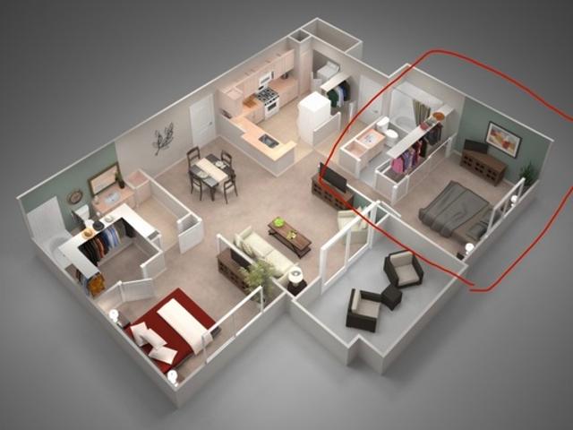 2 Bed 2 Bath Fully Furnished