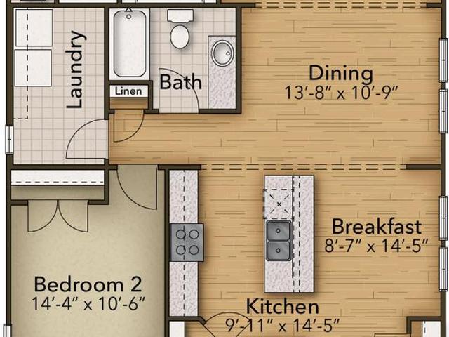 2 Bed, 2 Bath New Home plan in Calabash, NC