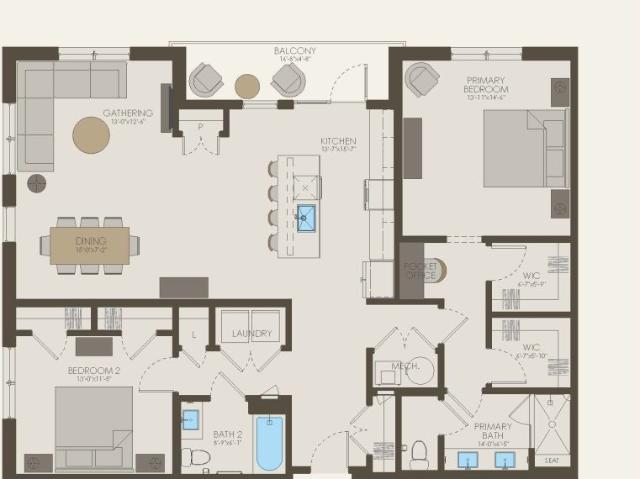 2 Bed, 2 Bath New Home plan in Fairfax, VA