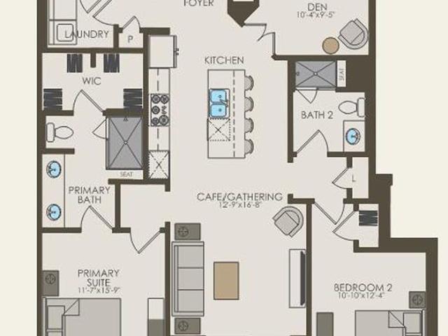 2 Bed, 2 Bath New Home plan in National Harbor, MD