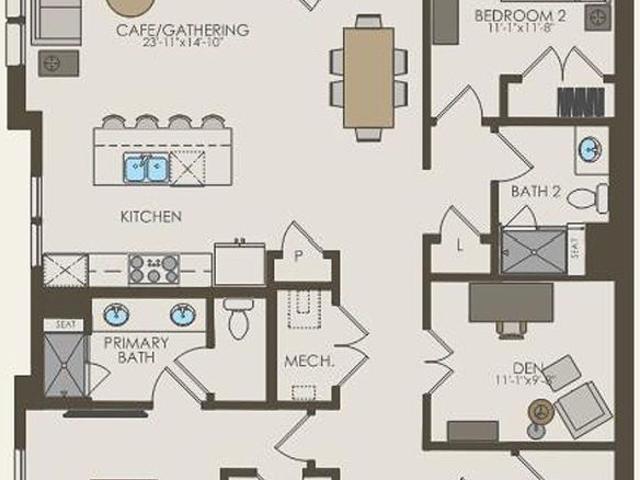 2 Bed, 2 Bath New Home plan in National Harbor, MD