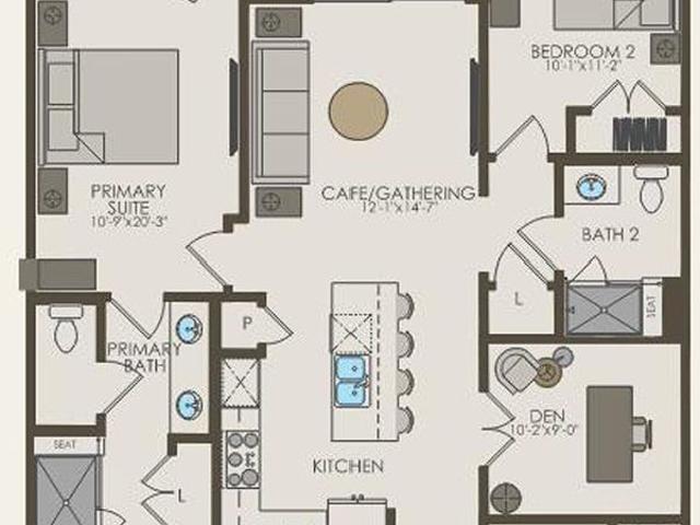 2 Bed, 2 Bath New Home plan in National Harbor, MD