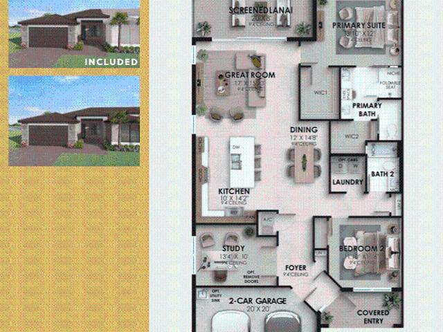2 Bed, 2 Bath New Home plan in Port Saint Lucie, FL