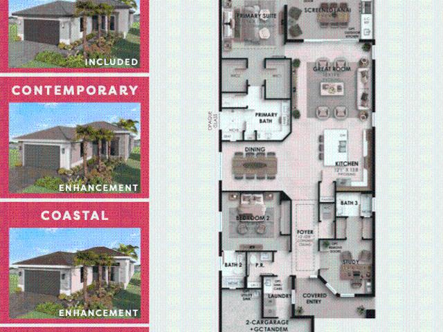 2 Bed, 3 Bath New Home plan in Port Saint Lucie, FL