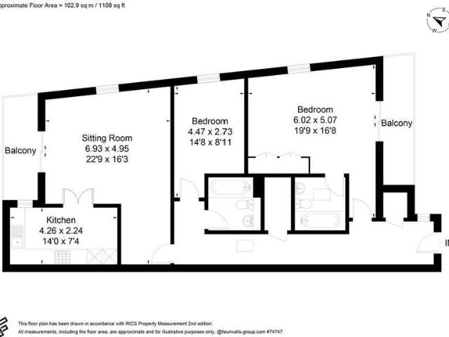 2 bed flat for sale
