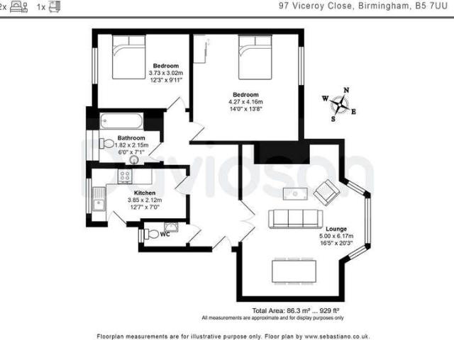 2 bed flat for sale