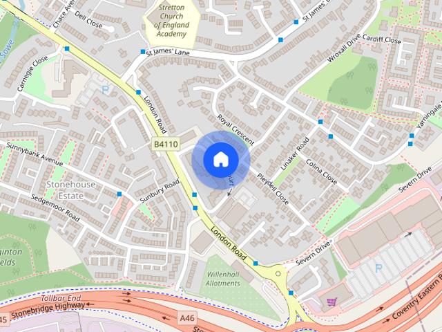 2 bed flat Kenelm Court, London Road, CV3 4HD