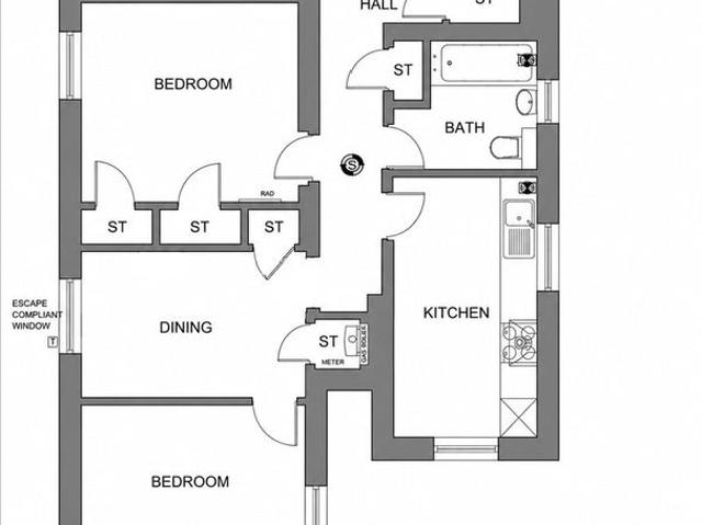 2 Bed Flat, Longstone Street, EH14