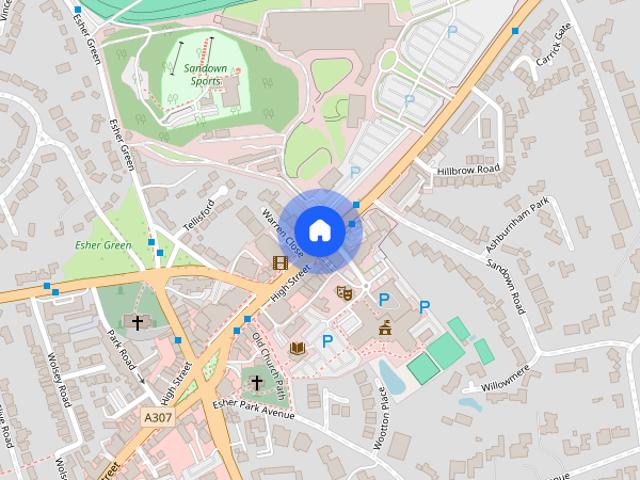 2 bed flat to rent in High Street, Esher KT10