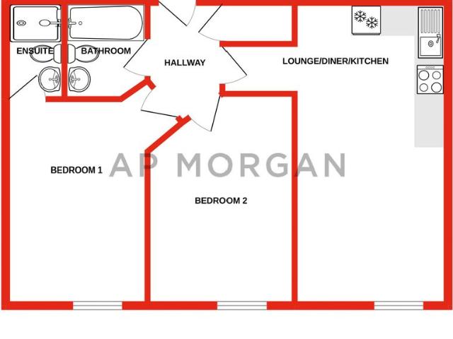 2 bed ground floor flat to rent in Lombard Street, Birmingham, B12
