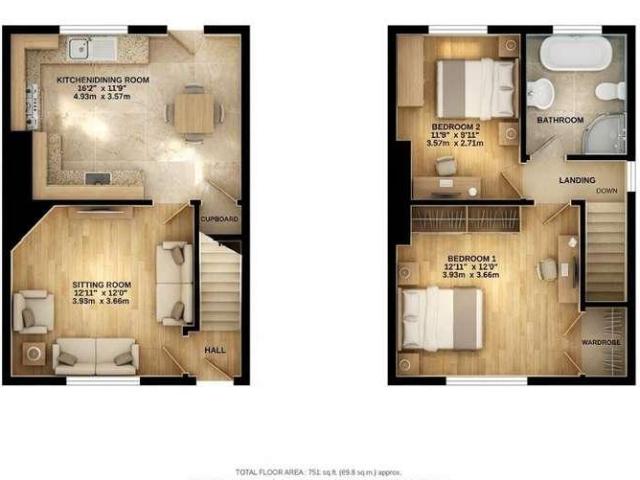 2 bed house for sale