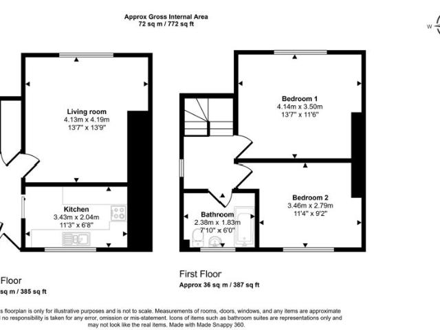 2 bed house for sale