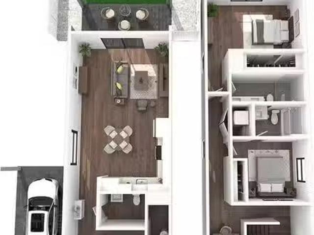 2 Bedroom 2.5 Bathroom Bunglow