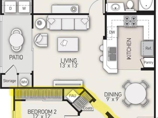 2 bedroom/ 2 bath apartment share in Irvine