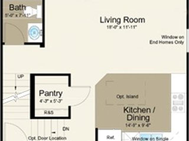 2 Bedroom 2 Bathroom Town House Interior Unit