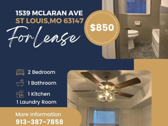 2 Bedroom Condo for Rent at 1539 Mclaran Ave #1E, St. Louis, MO 63147 North Pointe