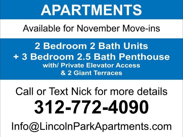 2 Bedroom Condo for Rent at 2445 2445 N. Lincoln Park Ave 3F #3F, Chicago, IL 60614 Lincoln Park