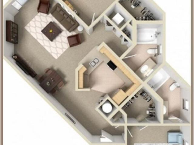 2 Bedroom Apartment for Rent at 1961 Brandywine Rd #107, West Palm Beach, FL 33409