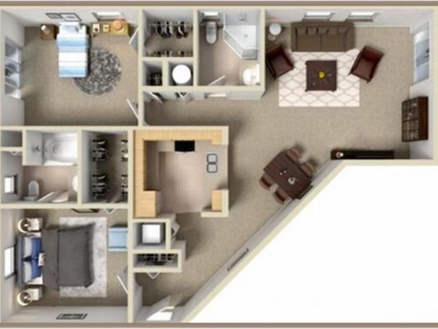 2 Bedroom Apartment for Rent at 1967 Brandywine Road #208, West Palm Beach, FL 33409