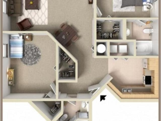 2 Bedroom Apartment for Rent at 1971 Brandywine Rd #303, West Palm Beach, FL 33409