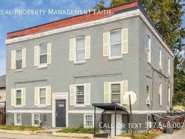 2 Bedroom Apartment for Rent at 3030 E 10th St #C, Indianapolis, IN 46201 Near Eastside