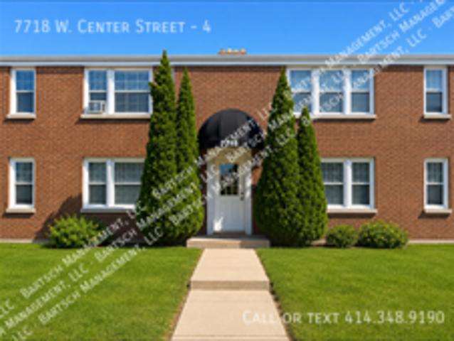 2 Bedroom Apartment for Rent at 7718 W Center St #4, Milwaukee, WI 53222 Cooper Park
