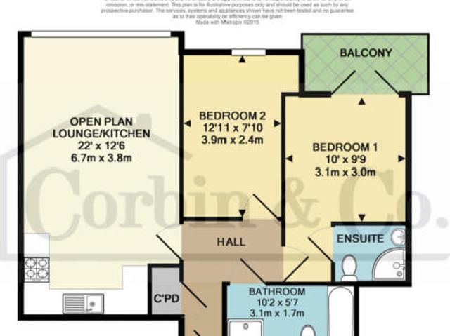 2 bedroom apartment for rent in Owls Road, Bournemouth, BH5 1, BH5