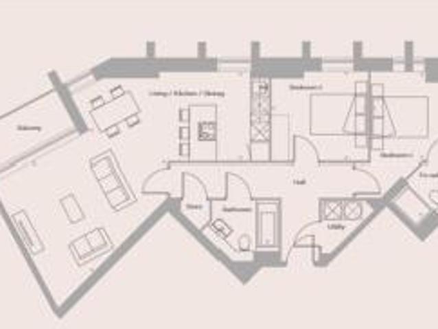 2 bedroom apartment for rent in Castle Wharf, M15