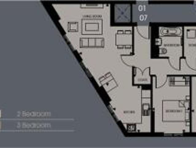 2 bedroom apartment for rent in Pinnacle Apartments, Saffron Central Square, Croydon, CR0