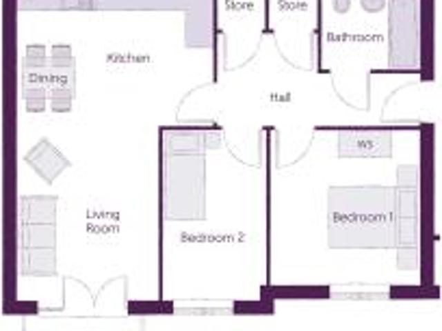 2 bedroom apartment for sale in Off Calverton Lane, Milton Keynes, Buckinghamshire, MK8 1HF, MK8