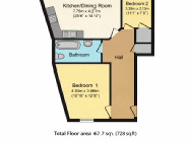 2 bedroom apartment for sale in Catsbrook Road, Icknield, Luton, Bedfordshire, LU3 2EE, LU3