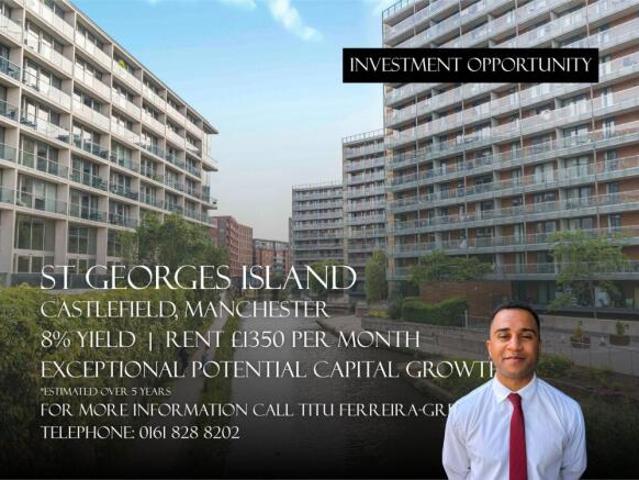 2 bedroom apartment for sale in St Georges Island, 3 Kelso Place, Manchester City Centre, M15