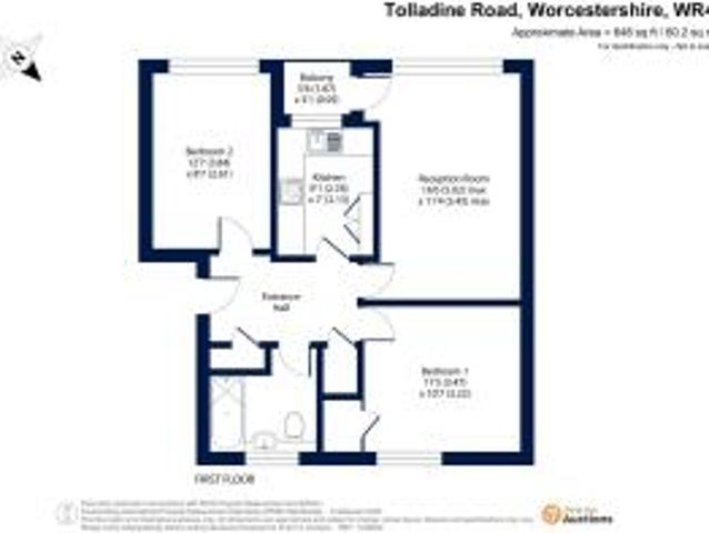 2 bedroom apartment for sale in Tolladine Road, Worcester, Worcestershire, WR4