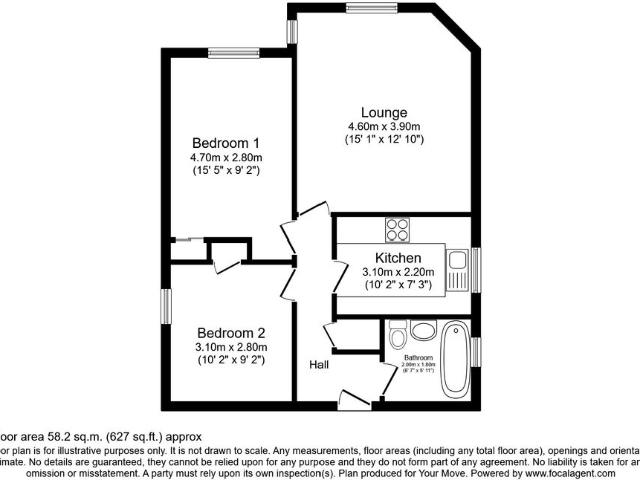 2 bedroom apartment to rent Springfield Court, Hadham Road, Bishops Stortford, CM23