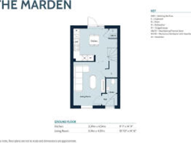 2 bedroom end of terrace house for sale in The Green Collection Croudace Homes 1 Levard Way Maidstone ME16 9RQ, ME16