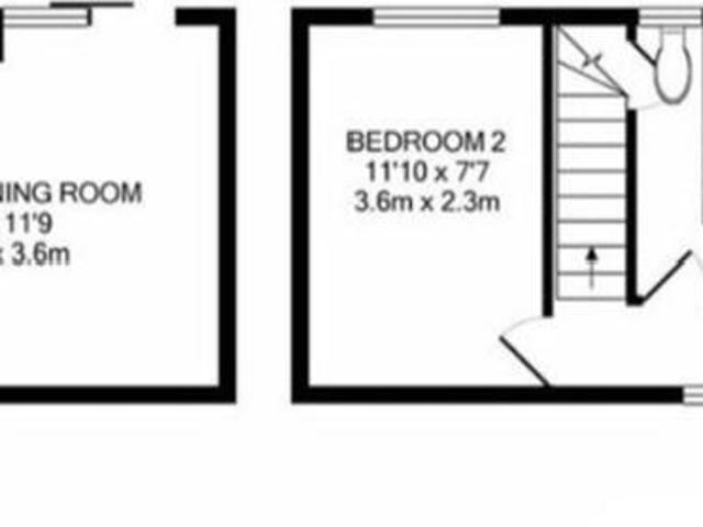 2 bedroom end of terrace house to rent