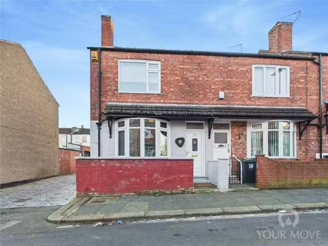 2 bedroom End Terrace House to rent, Zetland Street, Darlingto.
