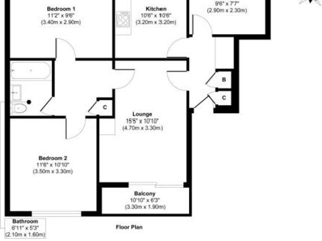 2 bedroom flat for sale in 21 Jesse Hughes Court, Bath BA1 7BG, BA1