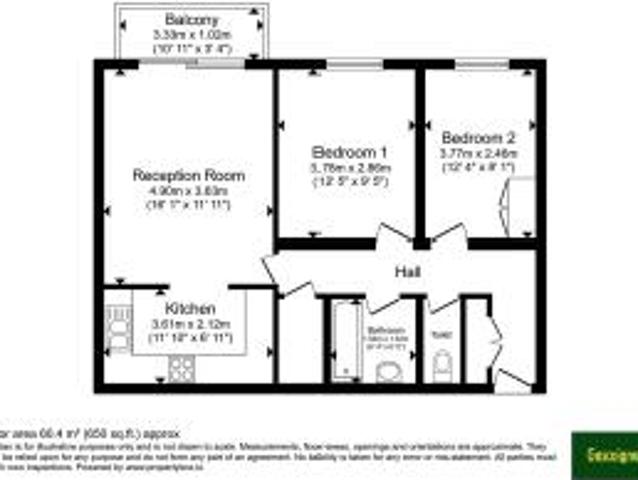 2 bedroom flat for sale in Audley Place, Sutton, SM2