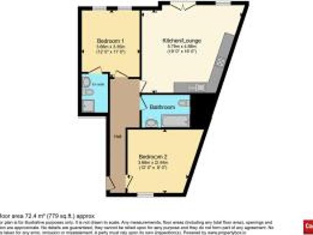 2 bedroom flat for sale in Catsbrook Road, Luton, LU3