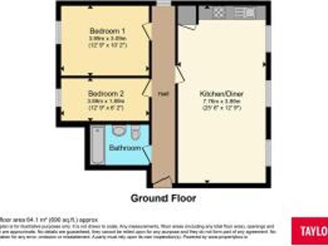 2 bedroom flat for sale in Milliners Way, Luton, Bedfordshire, LU3