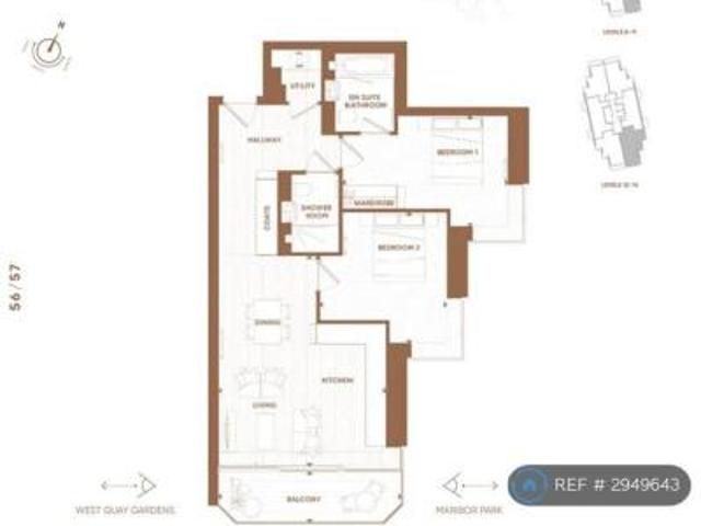 2 bedroom flat for rent in Hennessey Apartments, London, SE18