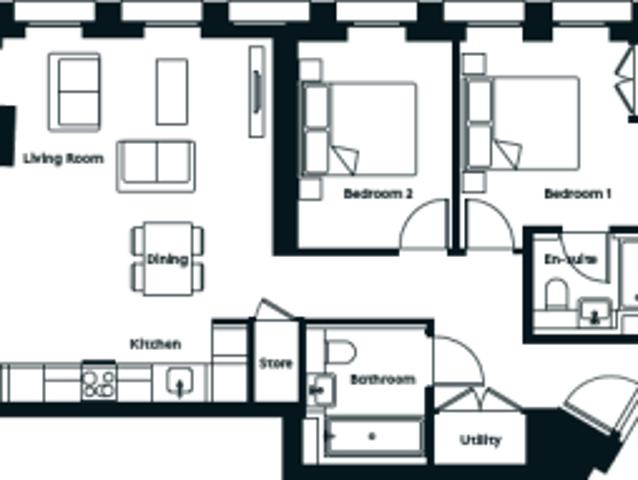 2 bedroom flat for rent in LT257690MNS, 44 Whitworth Street, Manchester, M1