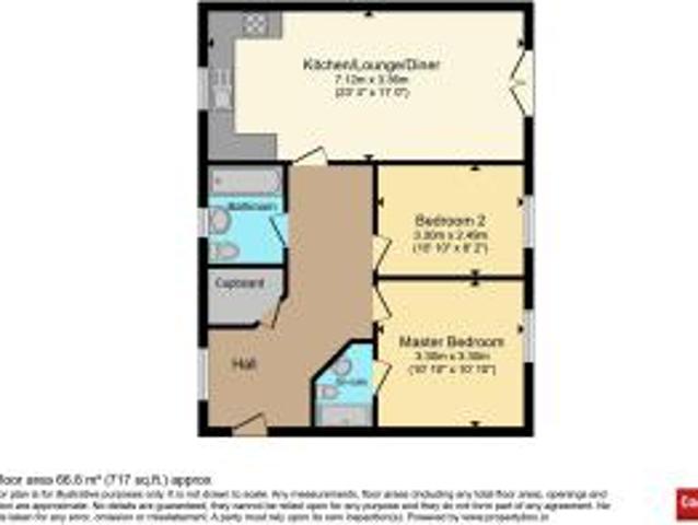 2 bedroom flat for rent in Princes Way, Bletchley, MK2